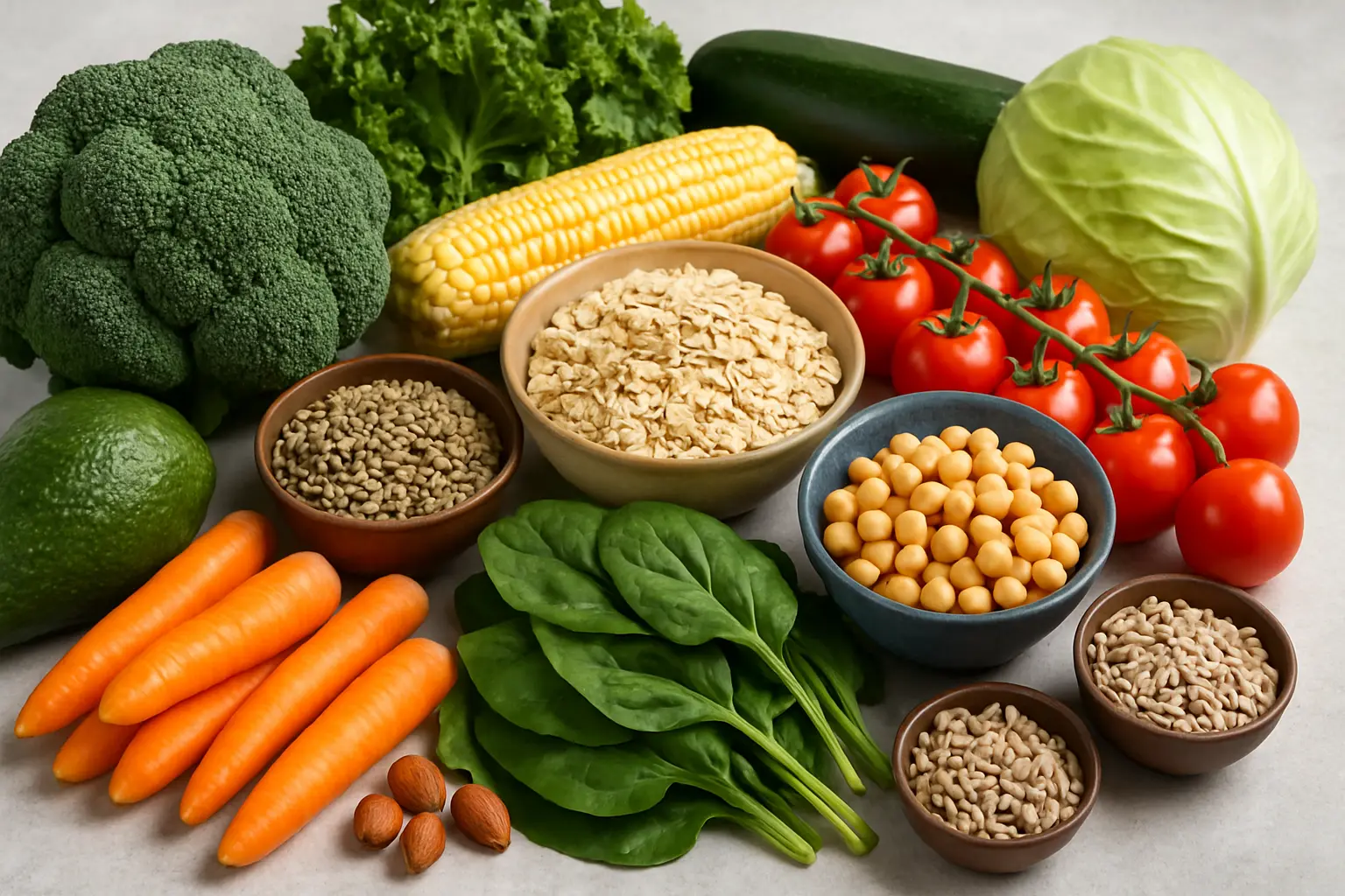 Alimentos de origen vegetal: ejemplos y beneficios